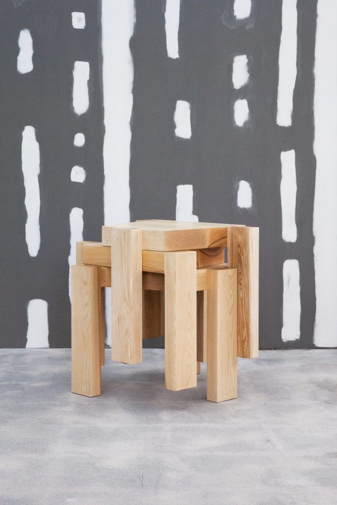 Stackable Stool 3 – Solid Ashwood by PRACTICE | ADORNO DESIGN