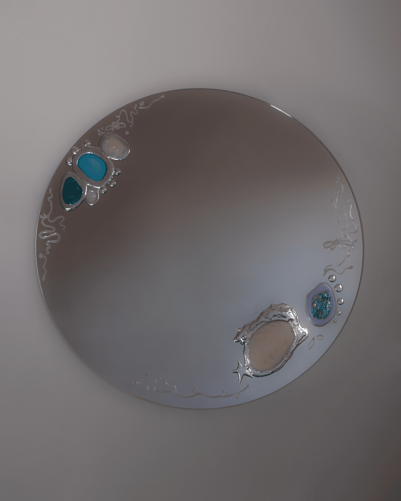 Magma – Tinted Resin Mirror by Courtney Kinnare | ADORNO DESIGN