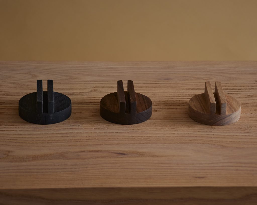 J D | Oak Wood Candle Holder Insert by N I S H | ADORNO DESIGN