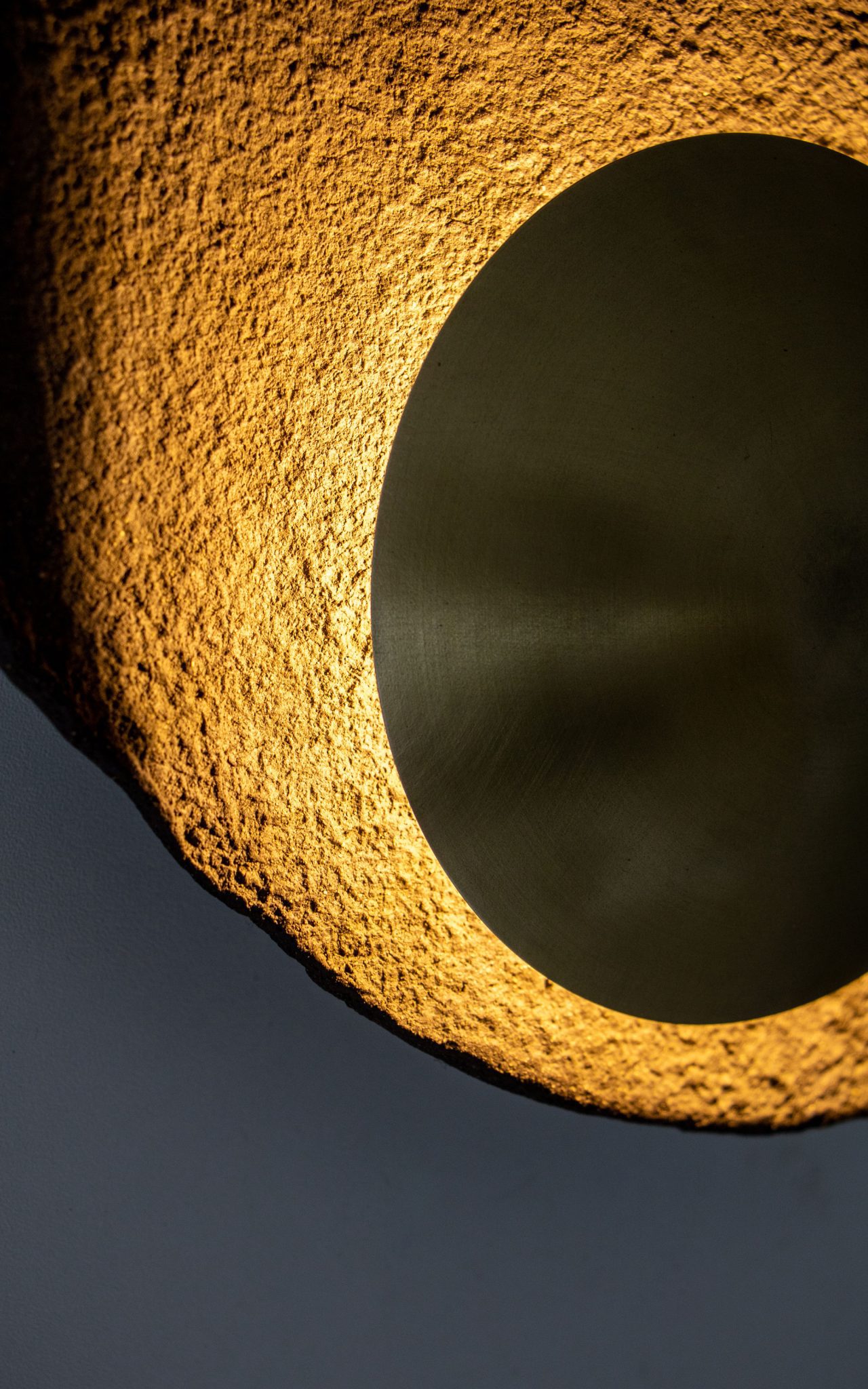 Asea No. 8 – Stoneware / Brass Sconce by Ceren Gürkan | ADORNO DESIGN