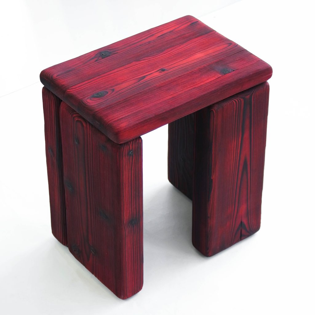 Timber – Burned Pine Stool by Studio Onno Adriaanse | ADORNO DESIGN