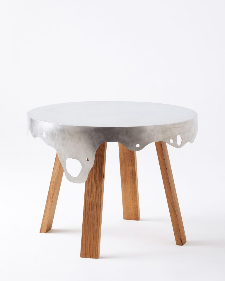 Dough Supra Table – Oak wood / Stainless Steel by Around the Studio ...