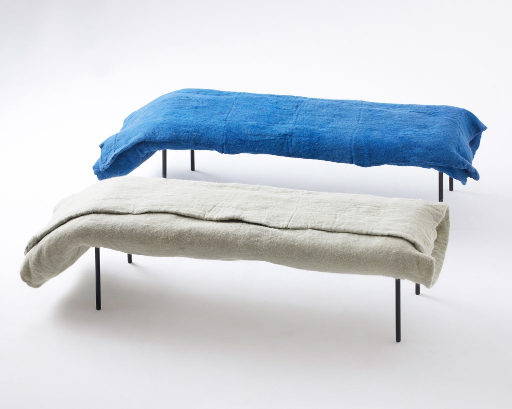 Carpet Bench – Felt / Steel by Around the Studio | ADORNO DESIGN