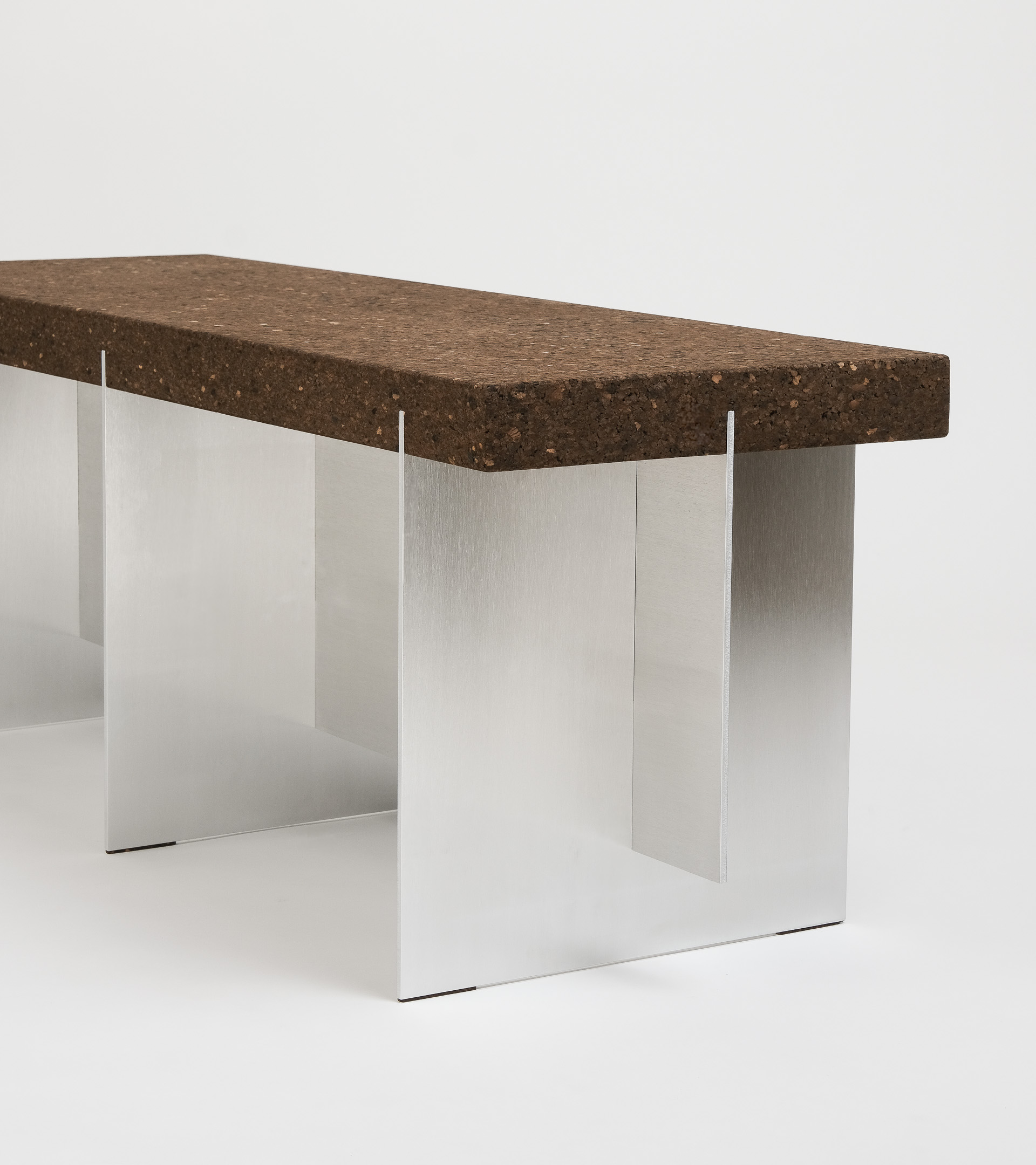 Cork X | Bench 01 – Cork / Metal Bench by Robert Megel | ADORNO DESIGN