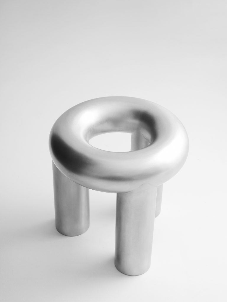 Chunk Stool – Stainless Steel by Obscure Objects | ADORNO DESIGN